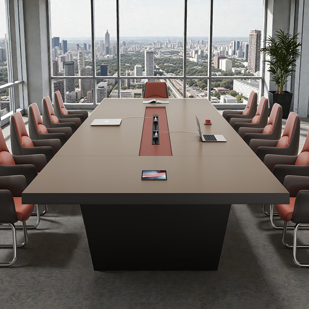 Executive Conference Table with Power Module – Relvox Furniture